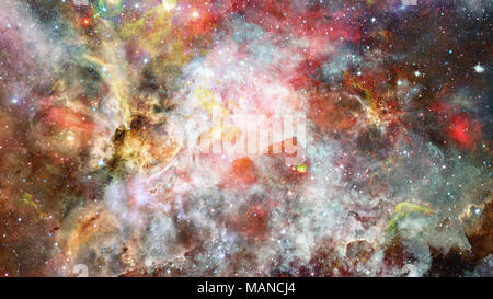 Beautiful nebula and bright stars in outer space, glowing mysterious ...