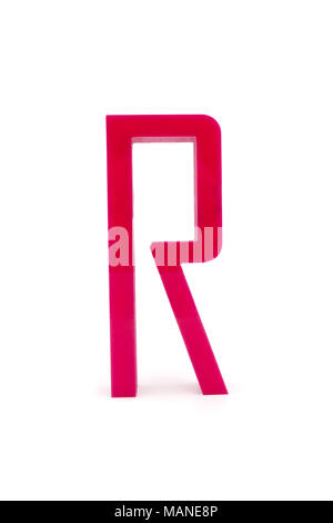 plastic letter isolated on white background Stock Photo - Alamy