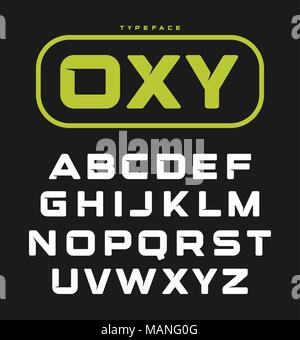 Design Oxygen Typeface Alphabet Typography Font Letter Text Stock ...