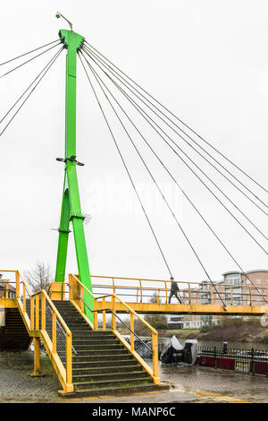 The Wathen Wigg bridge over the River Nene in Northampton UK; named in ...