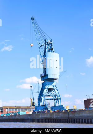 Container harbor with harbor cranes or freight cranes. Warf or cargo ...