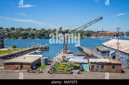 historic dockyard cranes at Sutherland Dock, in the Docks precinct of ...