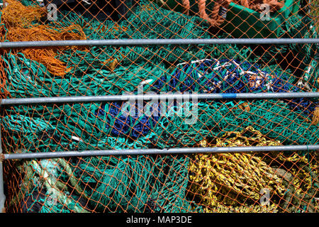 Old fishing nets in Ireland Stock Photo - Alamy
