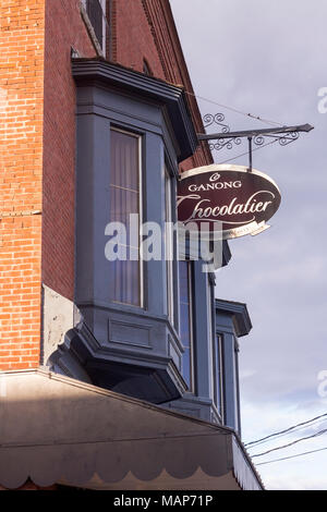 Ganong Chocolate shop and museum in St. Stephen, New Brunswick, Canada ...