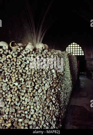 Crypt of St. Leonards church, Hythe, Kent, UK. Largest collection of ...