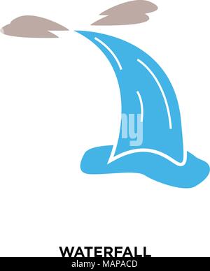 Cascade icon vector, filled flat sign, solid pictogram isolated on ...