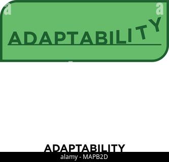Adaptability icon. Simple line element life skills symbol for templates ...