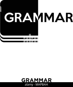 grammar icon isolated on white background for your web, mobile and app ...