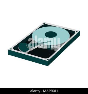 Cartoon Parts for Personal PC icon. HDD, RAM, CPU. Vector illustration ...