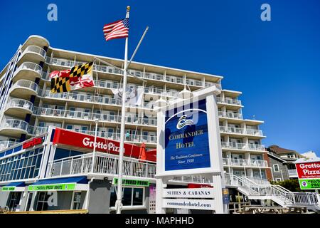 Commander Hotel, Ocean City, Md. , Hotels, Beaches, Tichnor Brothers ...