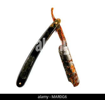 pivture of an old rusty damaged razor Stock Photo - Alamy