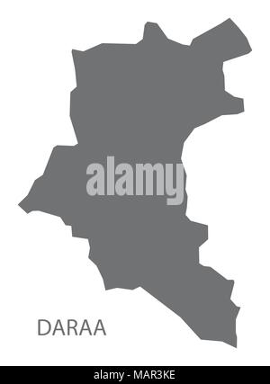 Map of Daraa, a province of Syria Stock Vector Image & Art - Alamy