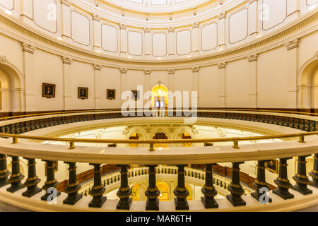AUSTIN, TEXAS - MARCH 28, 2018 - View of the interior of the Texas ...