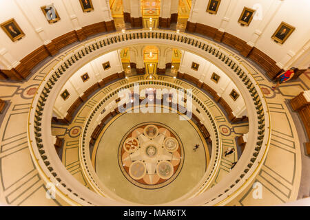 AUSTIN, TEXAS - MARCH 28, 2018 - View of the interior of the Texas ...