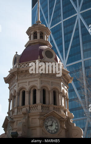 James Short Parkade Cupola and clock Calgary Alberta Canada Stock Photo ...