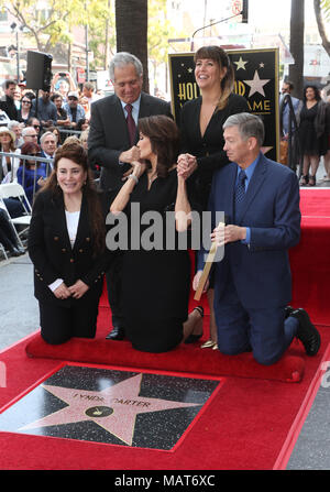 Lynda Carter and Leron Gubler at the Lynda Carter Star Ceremony held on ...