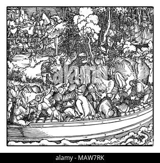 Middle Ages, knights, robber barons are executed and their castles ...