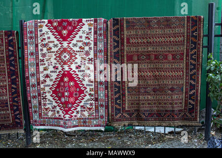 Traditional Georgian Carpets and Kilim Rugs with typical geometrical ...