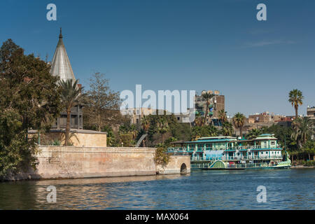 Egypt, Cairo, island Roda, Manial, Nilometer, year manufacture 861 ...
