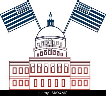 american parliament building with flags Stock Vector Image & Art - Alamy