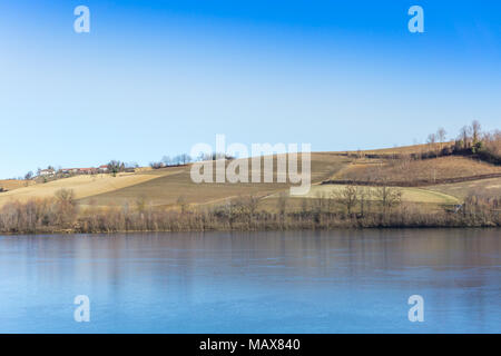 countryside landscape with lake in Turin Stock Photo - Alamy