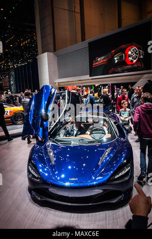 Switzerland, March 2018 - magnificent cars and hypercars on display at ...