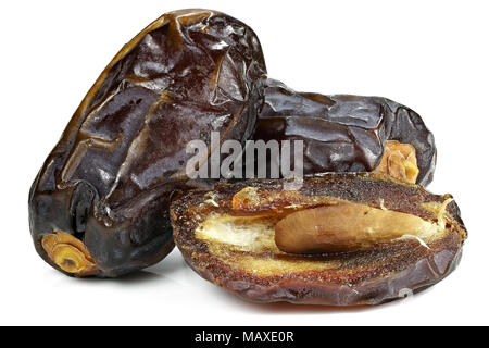 organic Medjool dates from Israel isolated on white background Stock ...