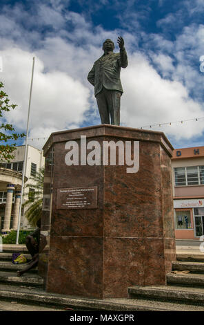 Errol Walton Barrow statue in Independence Square,Bridgetown,Barbados ...