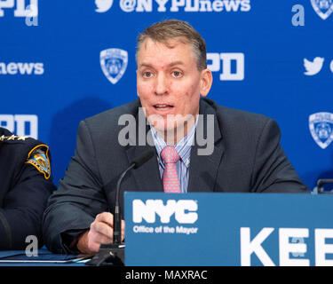 NYPD Chief of Crime Control Strategies Michael LiPetri speaks during 2022 year end crime ...