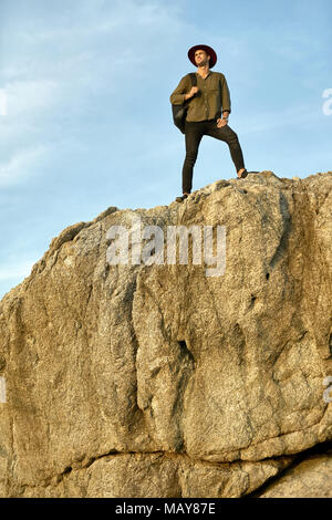 Tourist exploring new location Stock Photo - Alamy