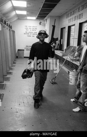 Rapper Arab at a shooting range on February 16, 2010 in Los Angeles ...