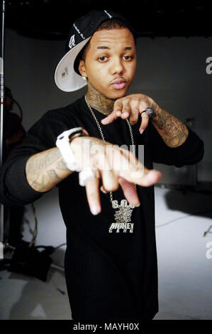 Rapper Arab on set for Soulja Boy Tell 'Em music video on February 11 ...