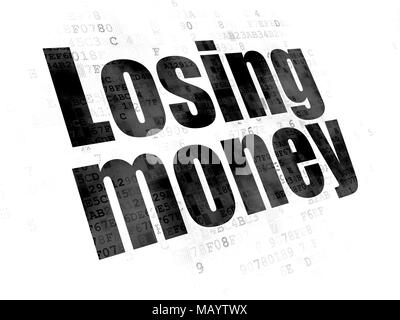 Currency concept: Pixelated black text ATM on Digital background Stock ...