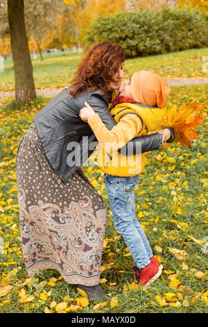 Happy fall, healthy autumn. Outdoor lifestyle portrait of young ...
