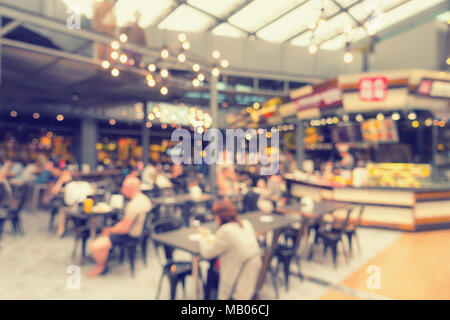 blur of people at canteen or food court background Stock Photo - Alamy