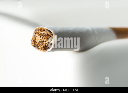 cigarette tobacco detail close up, concept stop smoking Stock Photo - Alamy