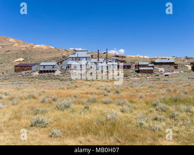 Abandoned desolate buildings at Bodie State Historic Park, a former ...