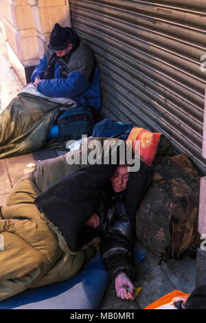 England, London, Soho, Rough Sleepers Stock Photo - Alamy