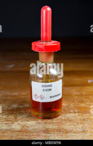 Iodine solution bottle Stock Photo - Alamy