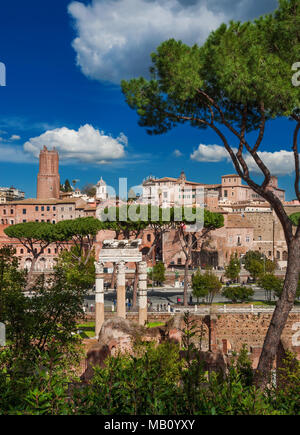 View of Imperial Forum of Caesar in Rome, Italy Stock Photo - Alamy