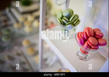 Bowl of macaroons on a shelf Stock Photo - Alamy