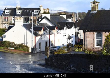 Station Road in Inverkip Stock Photo - Alamy