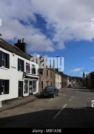 Comrie street scene Scotland April 2018 Stock Photo - Alamy