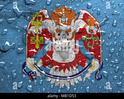 Flag of Ulan Bator with rain drops Stock Photo - Alamy