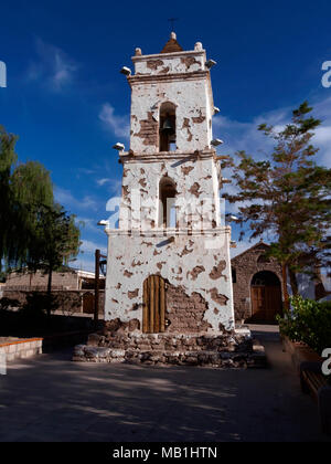 Bell tower of San Lucas in Toconao Stock Photo - Alamy
