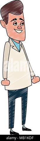 Doctor male cartoon scribble Stock Vector Image & Art - Alamy