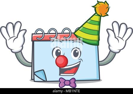 Mascot calendar with the a cartoon clown Stock Vector Image & Art - Alamy