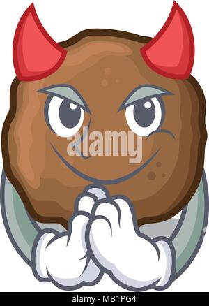 Angry meatball mascot cartoon style Stock Vector Image & Art - Alamy
