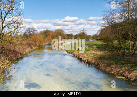 Driffield Trout stream, a world-famous chalk stream with its crystal ...