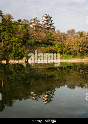 Ozu Castle from Hijikawa River, Ozu, Ehime, Shikoku, Japan Stock Photo ...